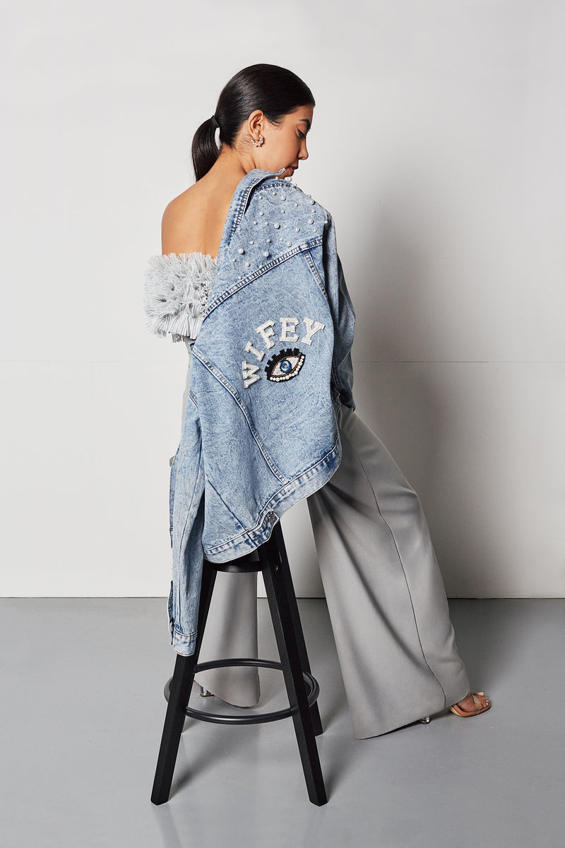 Wifey + Evil Eye Jacket – For The Love Of Pearls
